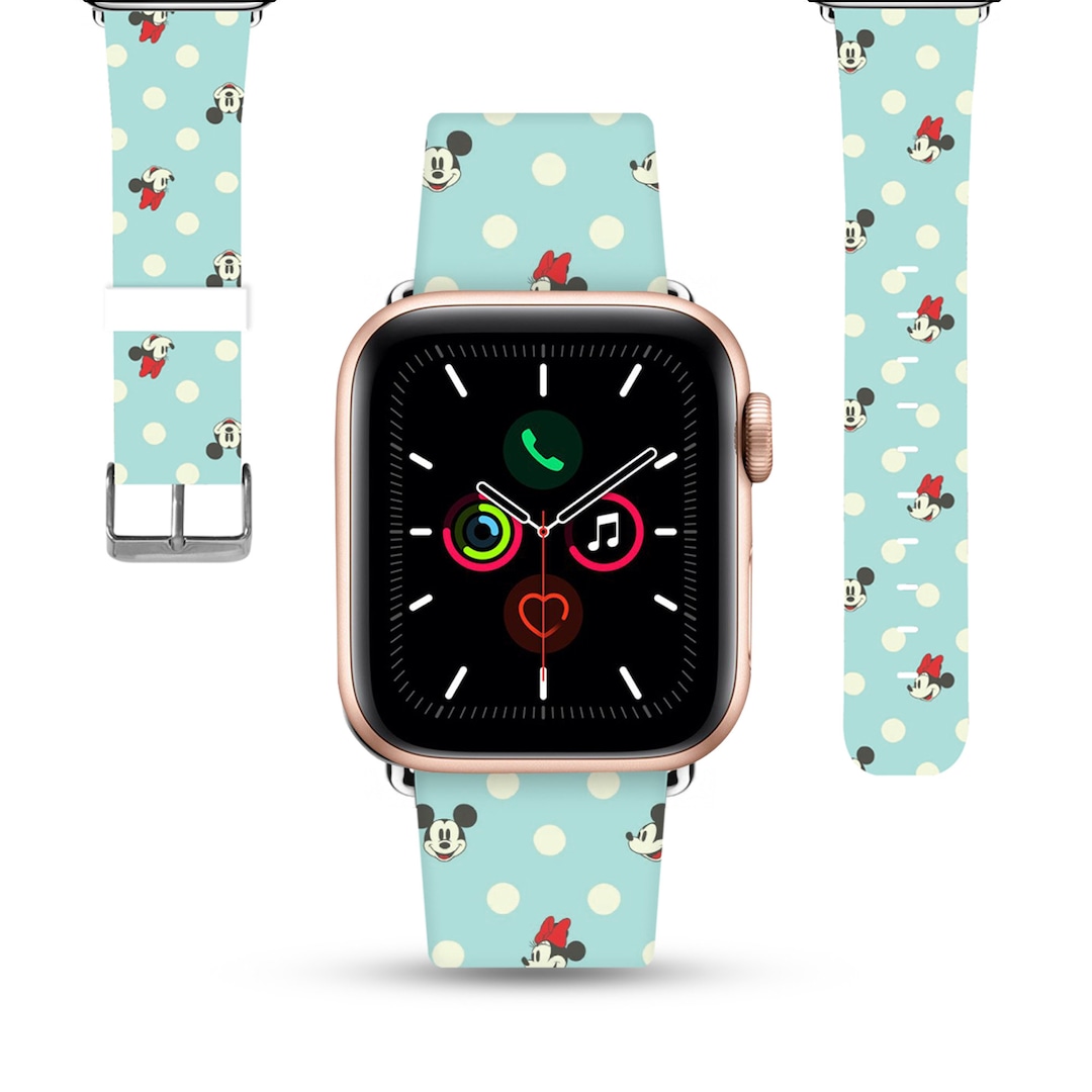 Baby Blue Polka Dot Apple Watch Band 38 40 41 Mm and 42 44 45 49 Mm for ...