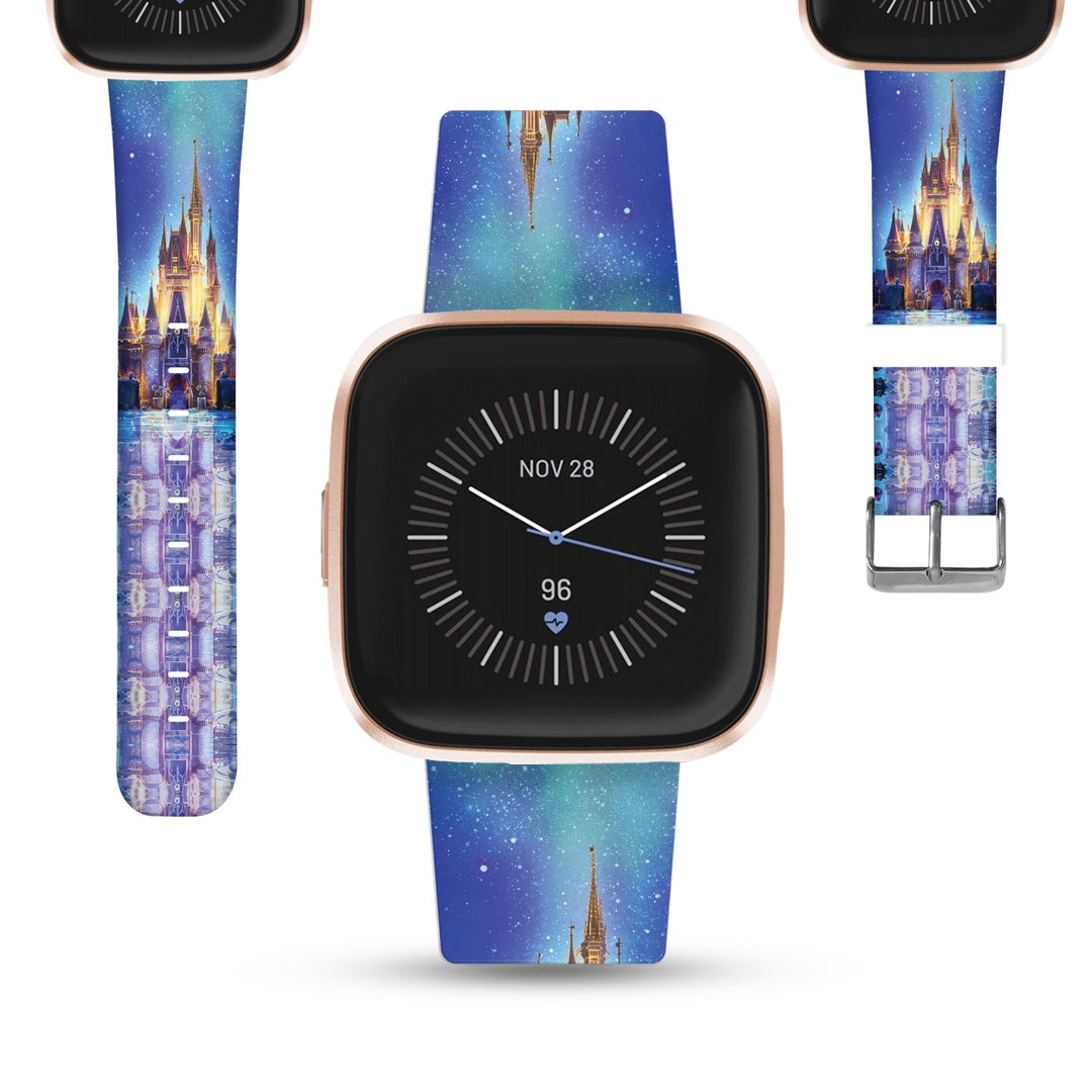 Theme Park Fitbit Versa 2 3 4 / Sense 1 2 3 Band Disney Castle Inspired ...