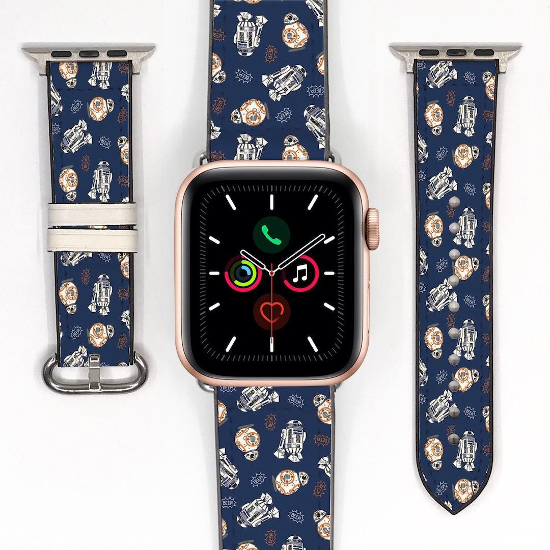 R2D2 BB8 Apple Watch Band: Silicon Leather Star Wars Inspired Strap for ...
