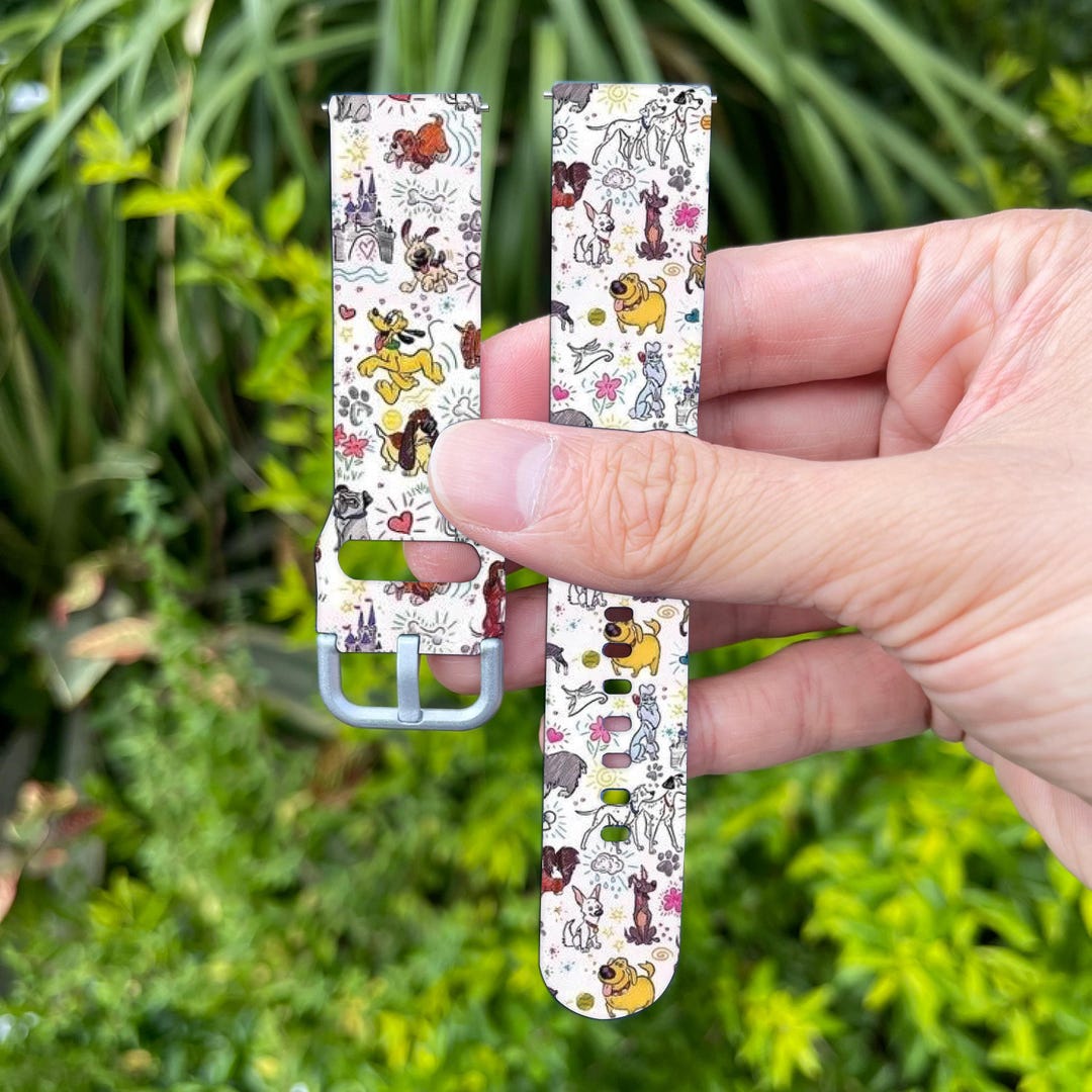 Theme Park Dogs Galaxy Watch Band, Disney Inspired Print, Silicon Strap ...