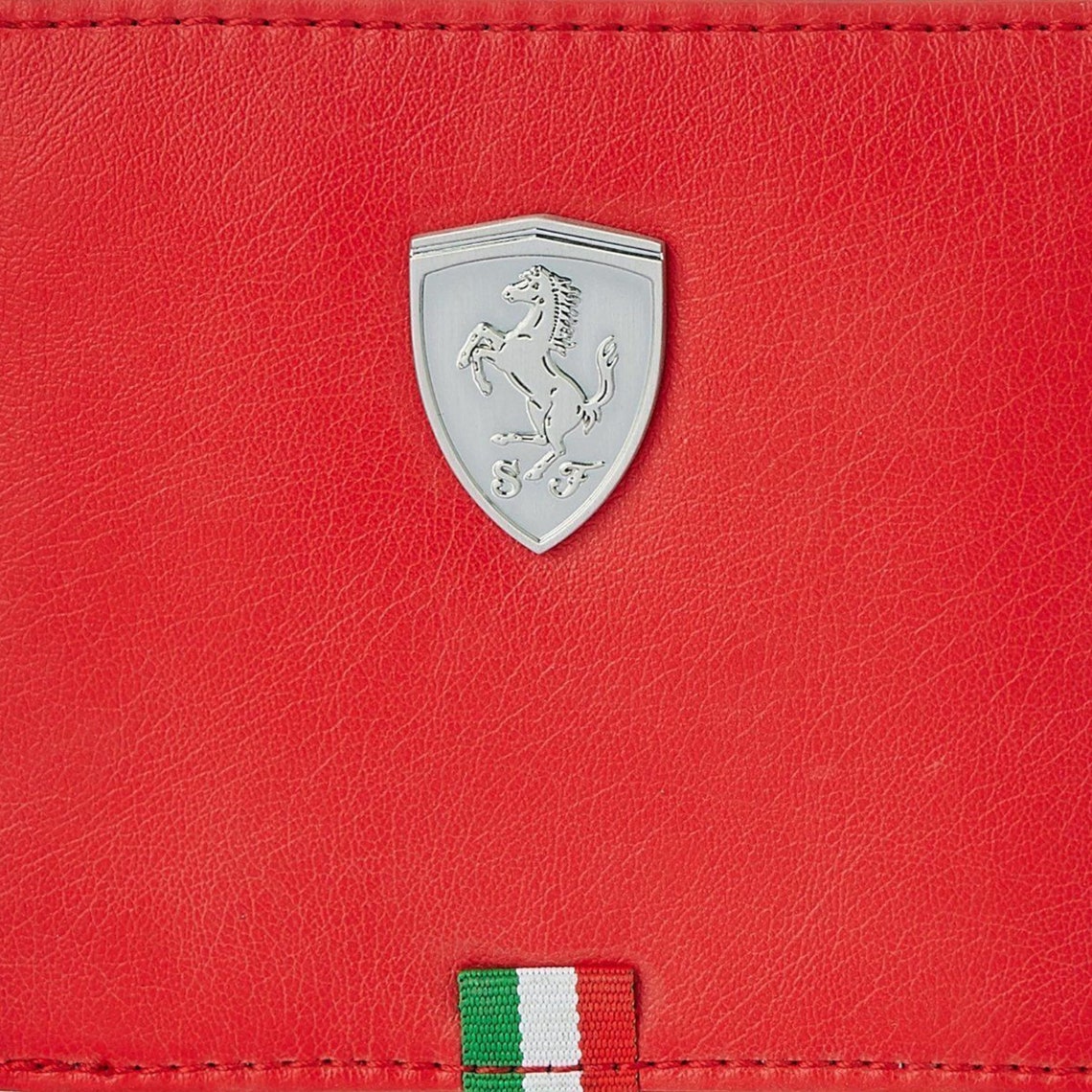 Puma Ferrari Mens Bifold Wallet, Red Genuine PU Leather, Brand New ...