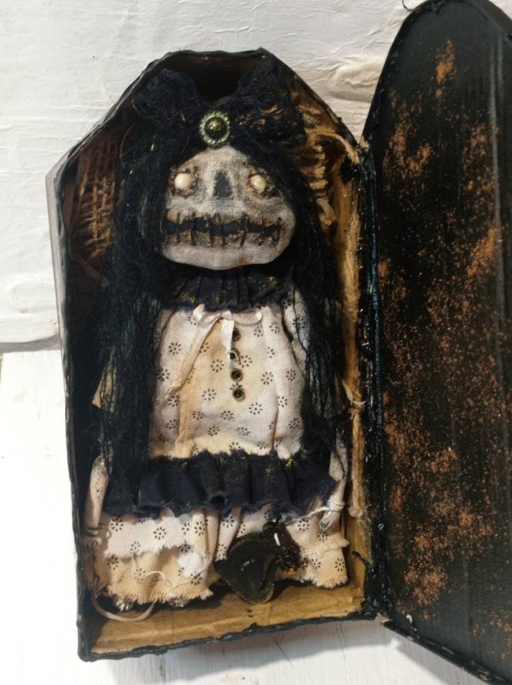 Creepy Handmade Doll Gothic Figurine Horror Primitive Etsy