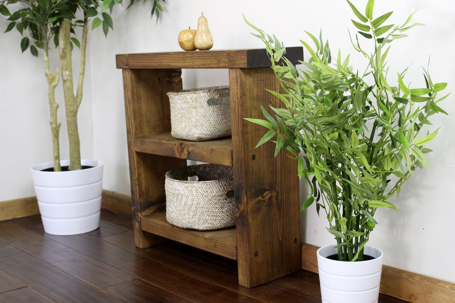 Solid Wood Rustic Small Shelving Unit Bookcase Handmade | Etsy