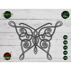 Celtic Butterfly SVG Celtic Knotwork SVG Celtic Knot Clipart Scottish ...