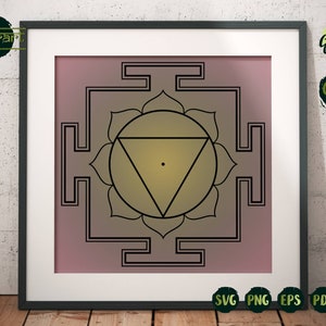 Tara Yantra SVG, Sacred Geometry SVG Chakra SVG Namaste Clipart Yoga ...