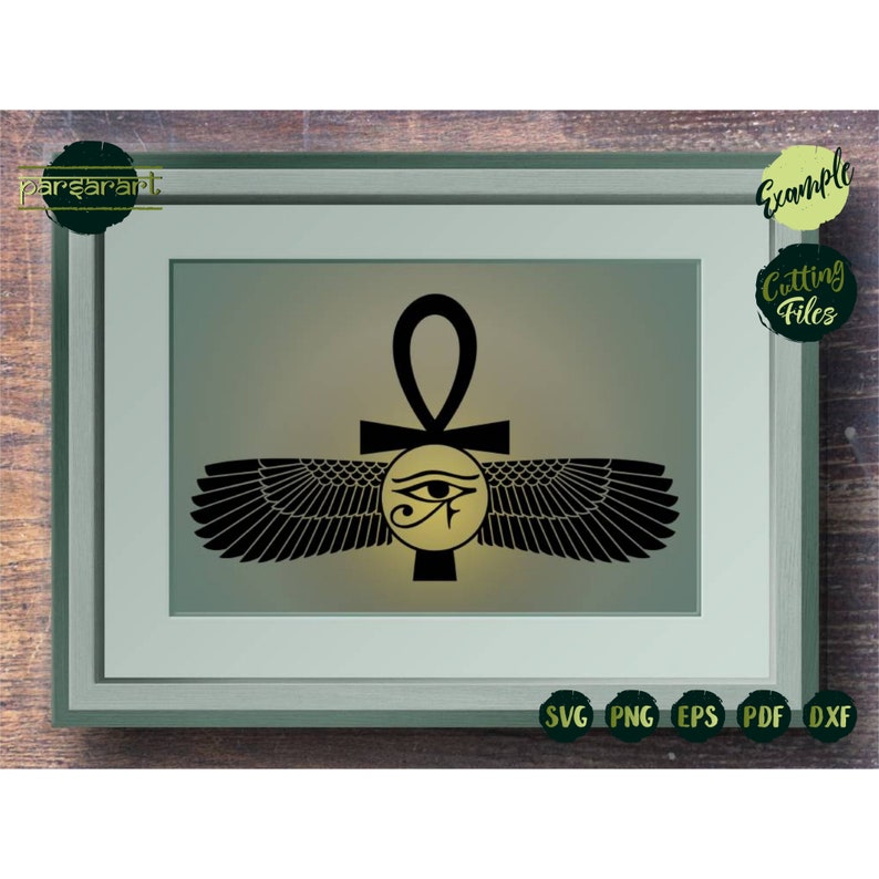 Ankh Cross SVG Pharaonic Wings SVG Egyptian Symbol SVG Eye of - Etsy