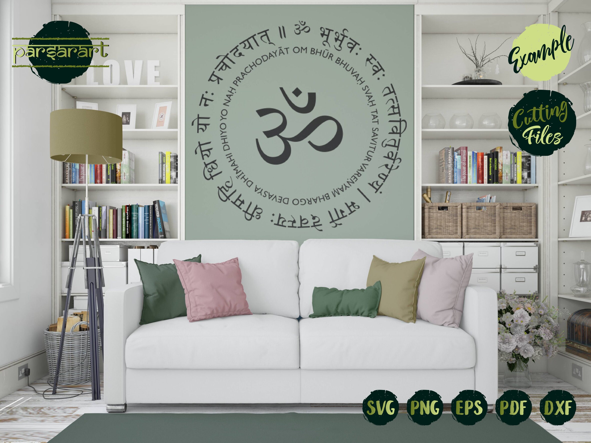 Mantra SVG, Om Gayatri Mantra SVG, Sanskrit Clipart, Yoga SVG, Mandala ...