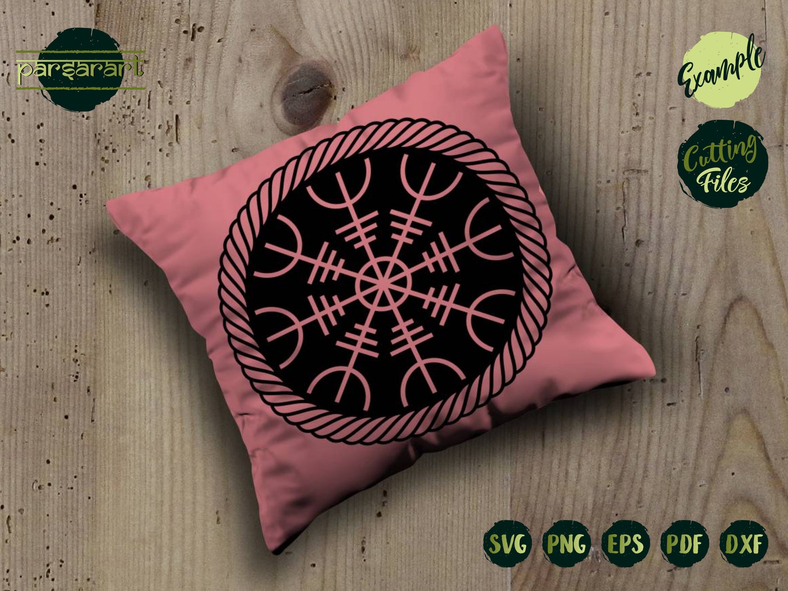 Helm Of Awe Svg Viking Symbol Svg Nordic Compass Clipart Pagan Etsy