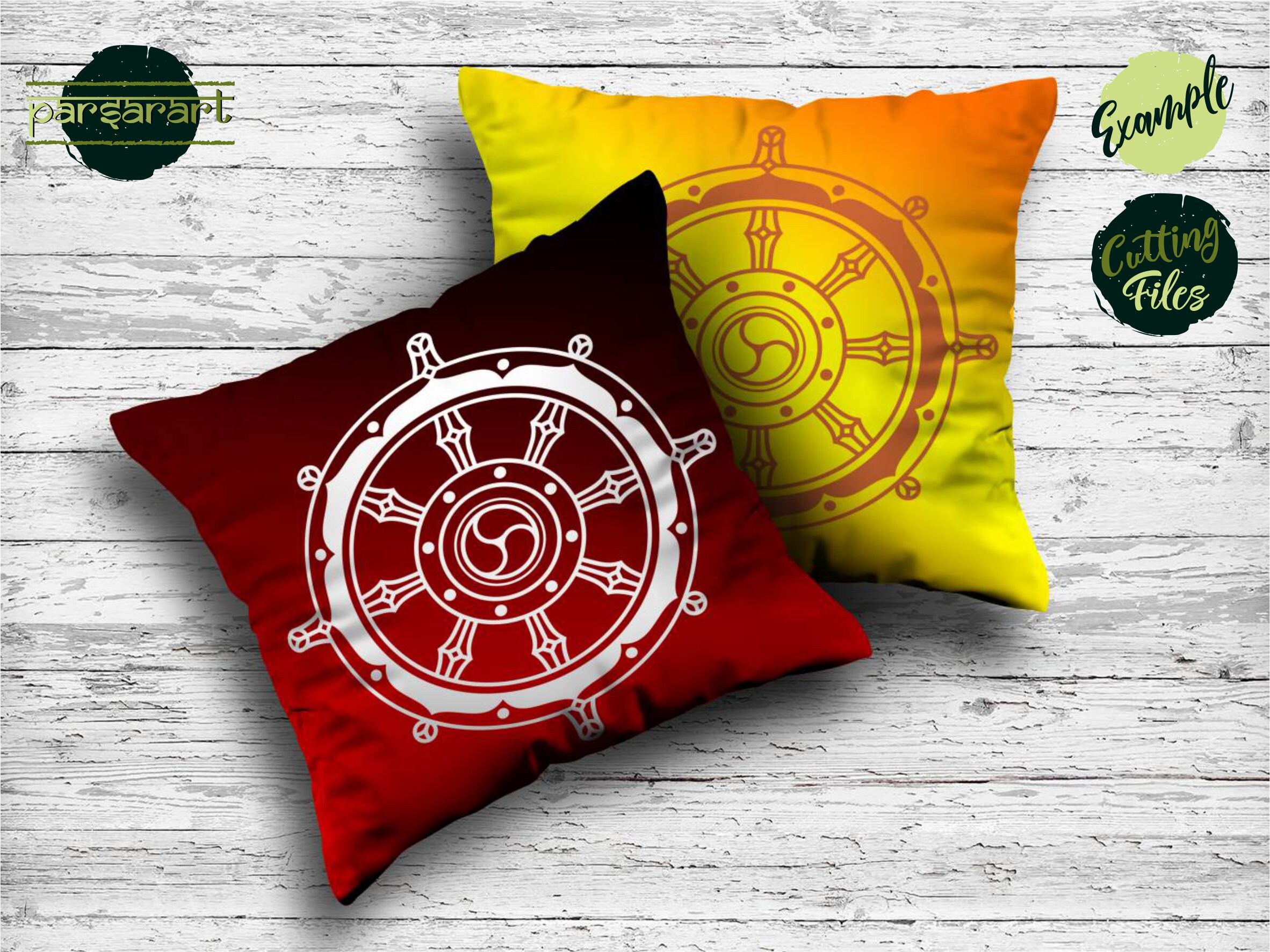 Dharma Wheel SVG Dharma Chakra SVG Buddhist Symbol Yoga SVG | Etsy