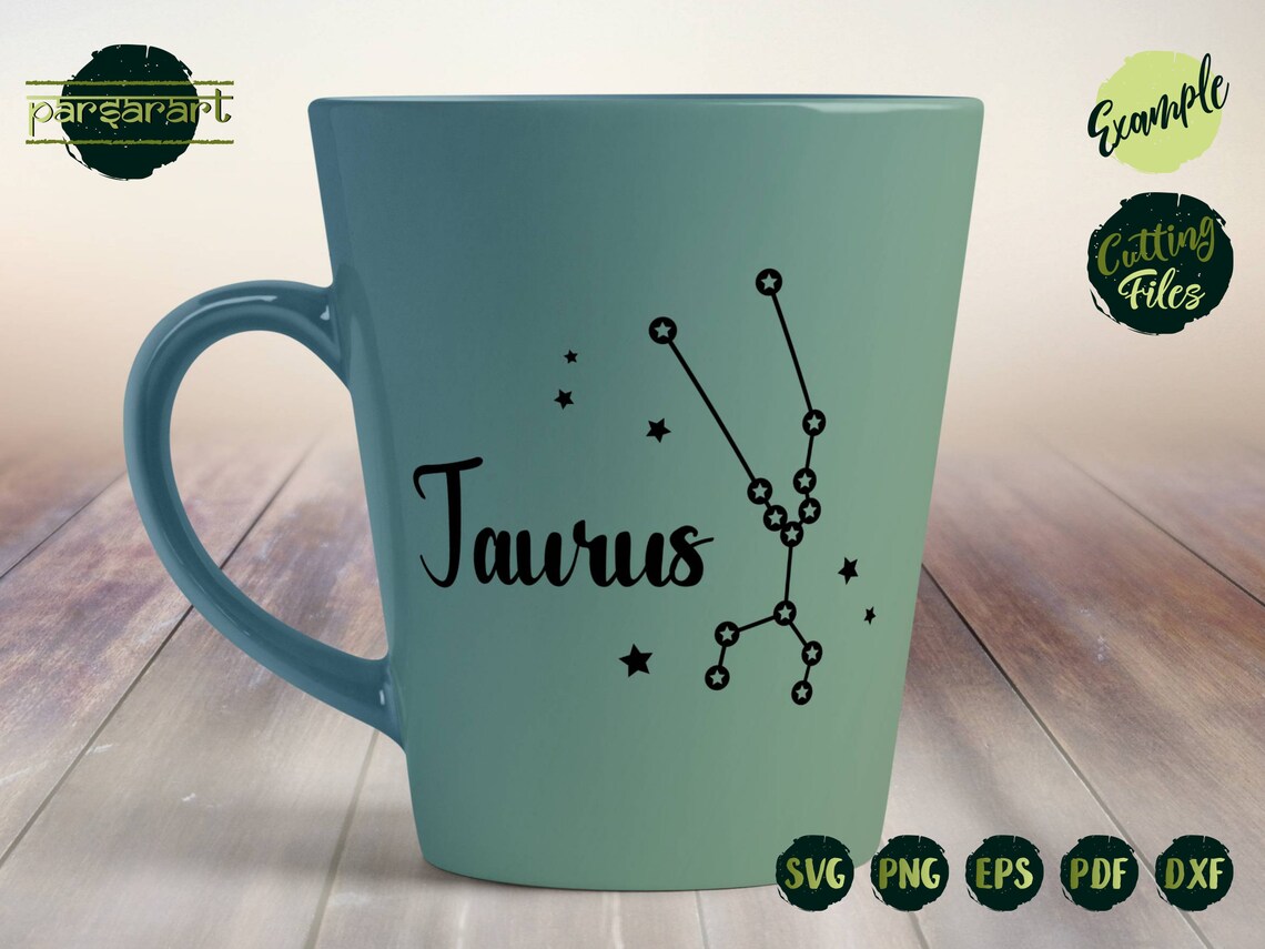 Taurus Zodiac Sign SVG Astrology Symbol SVG Star Sign Clipart | Etsy