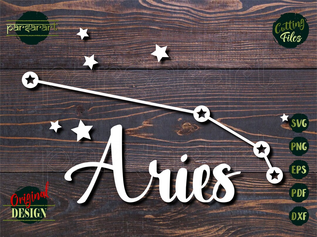 Aries Zodiac Sign SVG Astrology Symbol SVG Star Sign Clipart - Etsy