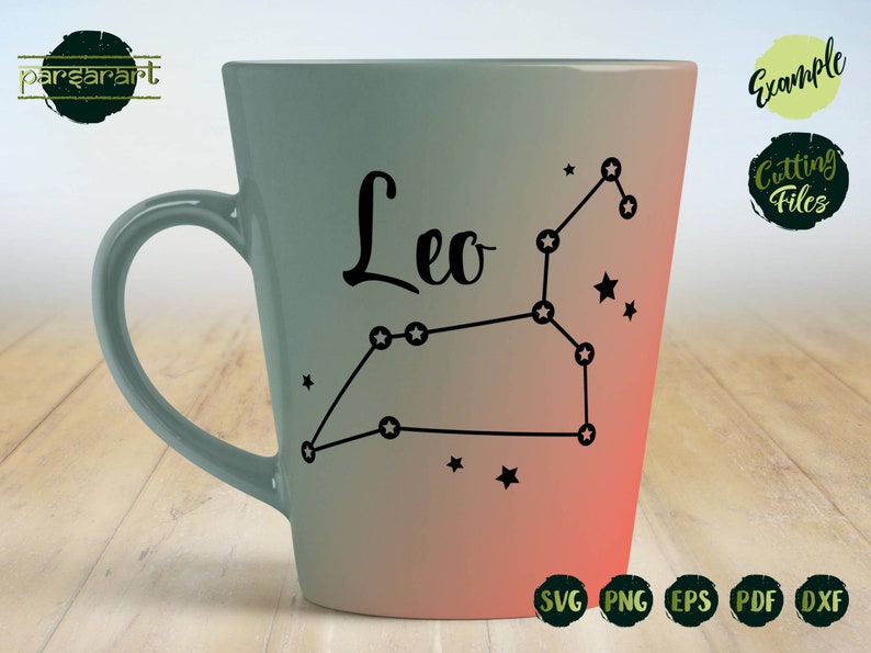 Leo Zodiac Sign SVG Astrology Symbol SVG Star Sign Clipart - Etsy