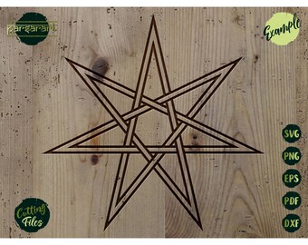 Seven Pointed Star Vector - Etsy