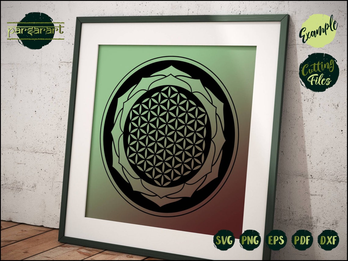 Flower of Life SVG Lotus Flower SVG Buddhism Clipart Yoga SVG | Etsy