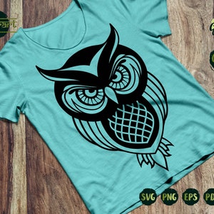 Owl SVG, Owl Clipart, Animal SVG, Bird SVG, Owl Vinyl Decal, Owl Vector ...