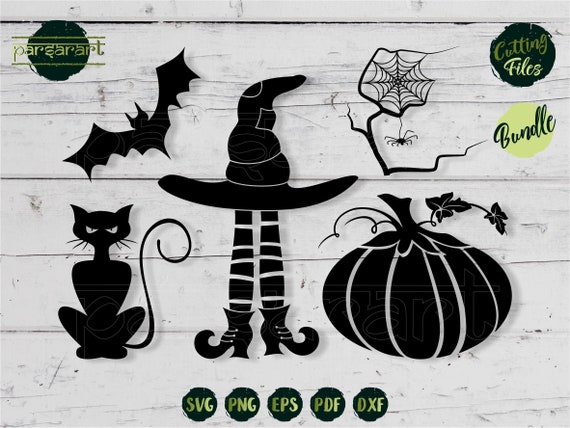 Halloween SVG Bundle Halloween Witch SVG Black Cat SVG | Etsy
