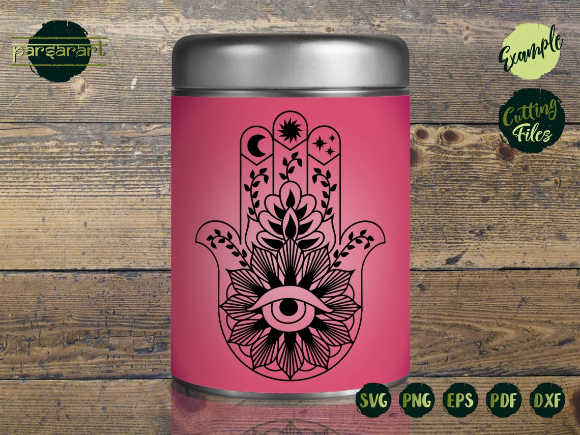 Hamsa Hand SVG Hand of Fatima SVG Mandala SVG Buddhist Symbol - Etsy