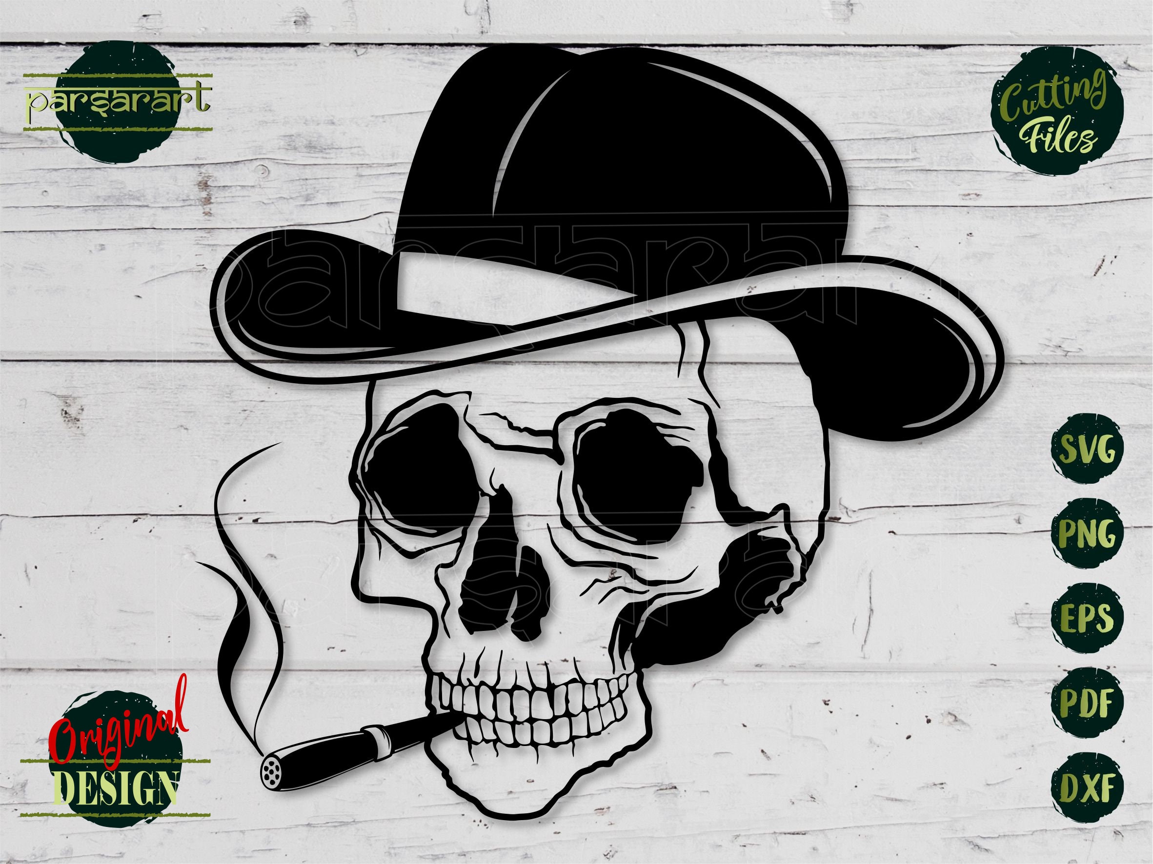 Skull With Cigar SVG Skull SVG Human Skeleton Gentlemen Skull - Etsy