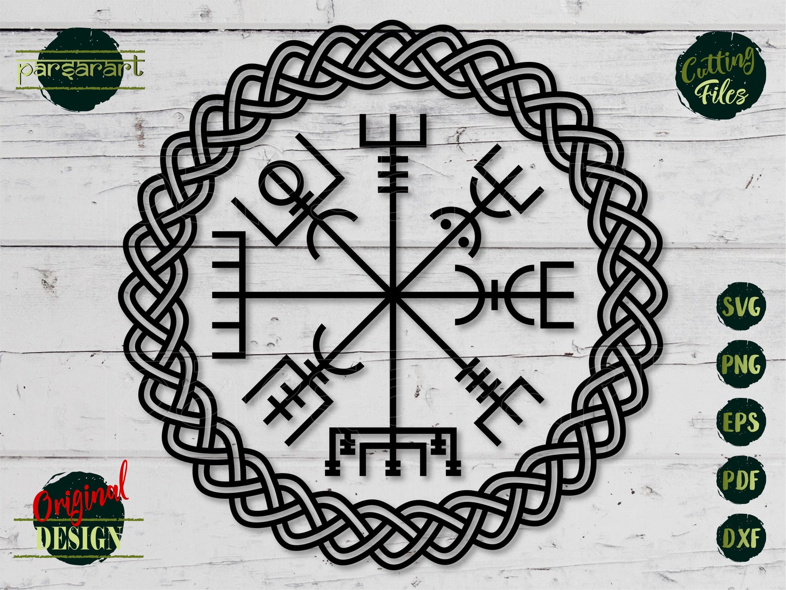 Vegvisir SVG Viking Symbol SVG Nordic Compass Clipart - Etsy