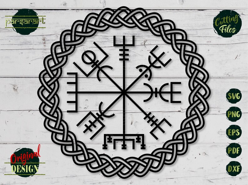 Vegvisir SVG Viking Symbol SVG Nordic Compass Clipart - Etsy