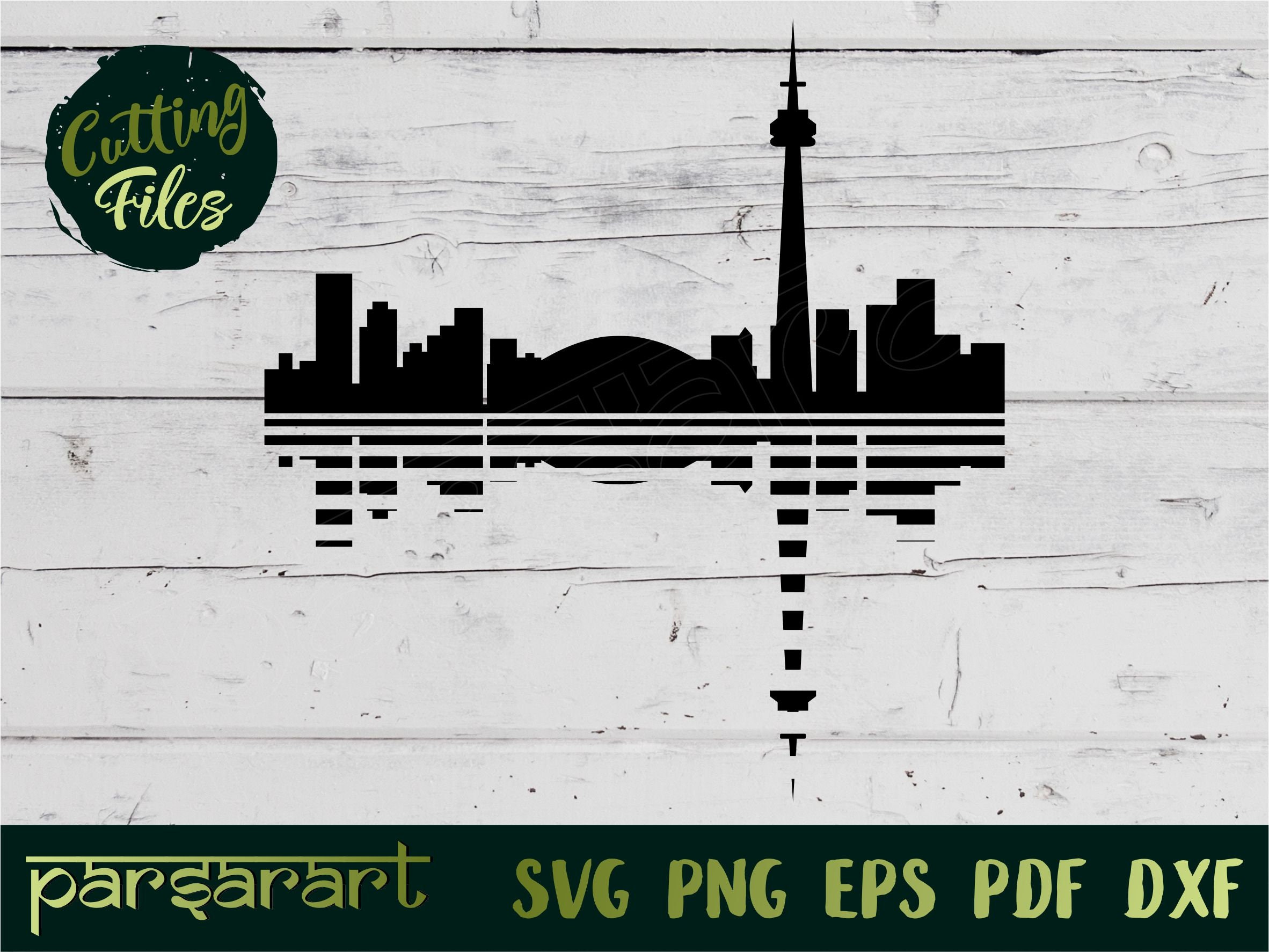 Toronto SVG Toronto City Silhouette SVG City Skyline Vector | Etsy