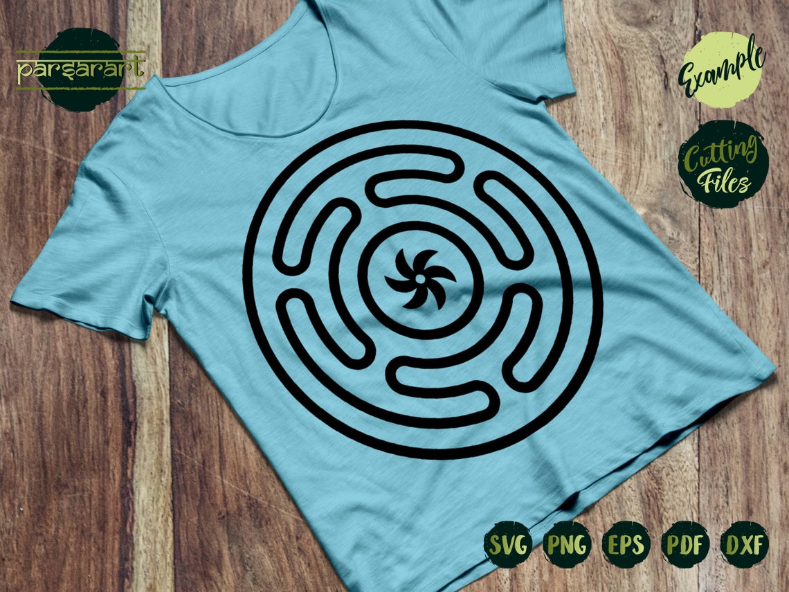 Hecate's Wheel SVG, Triple Goddess SVG Wicca Clipart Greek Symbol Moon ...