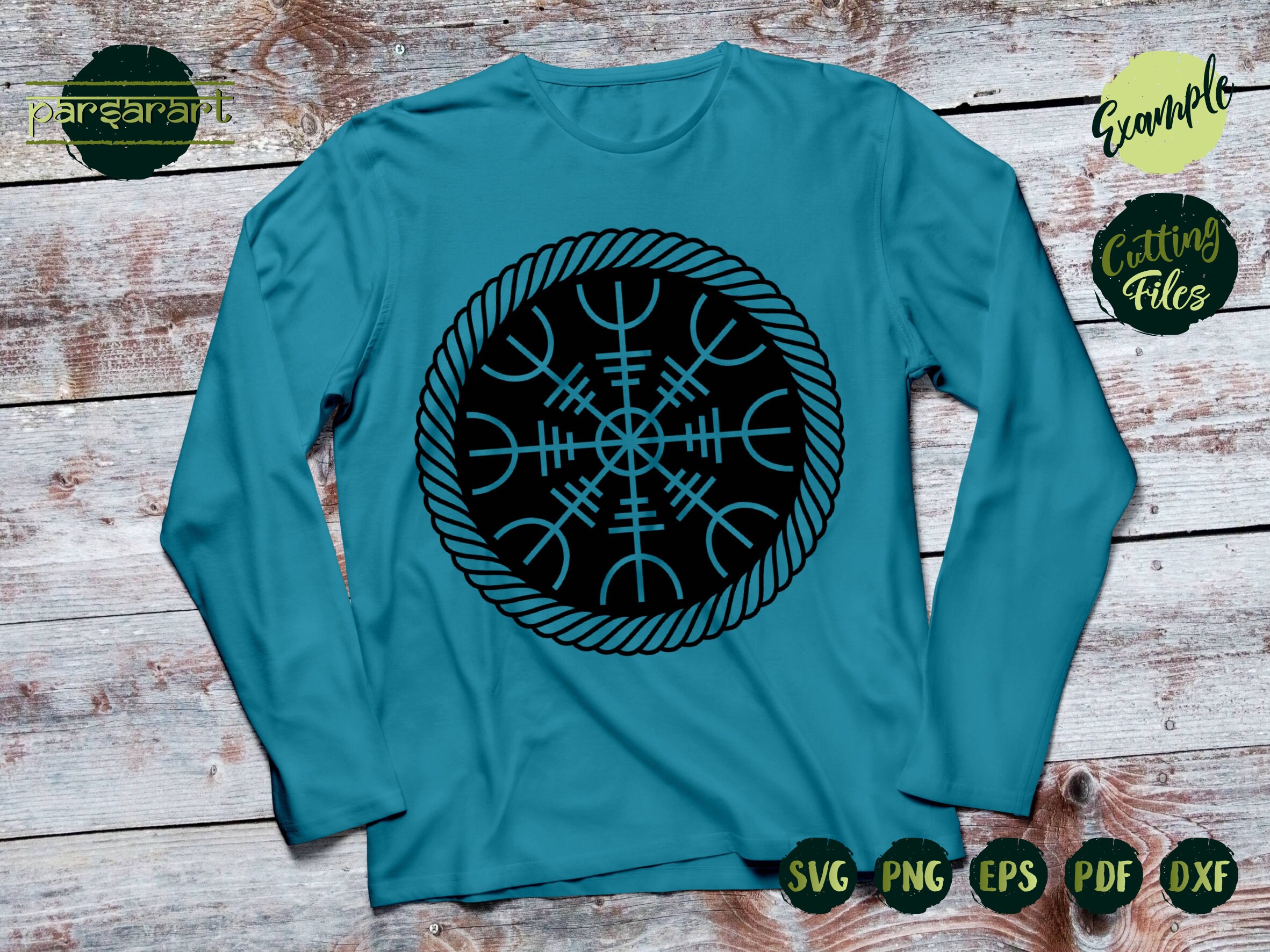 Helm of Awe SVG Viking Symbol SVG Nordic Compass Clipart Pagan | Etsy