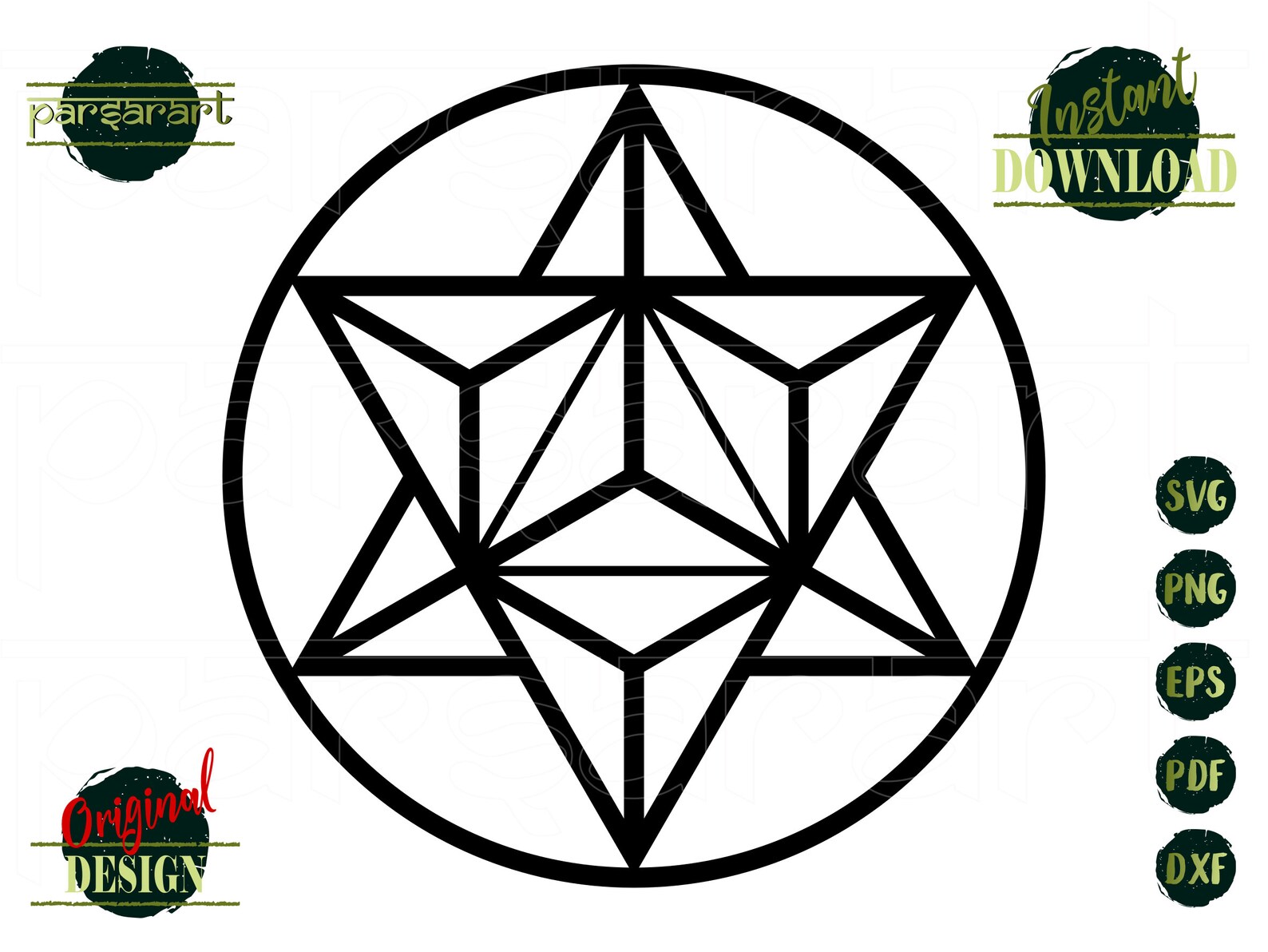 Merkaba SVG, Sacred Geometry SVG, Merkaba Clipart Tetrahedron SVG Jewis ...