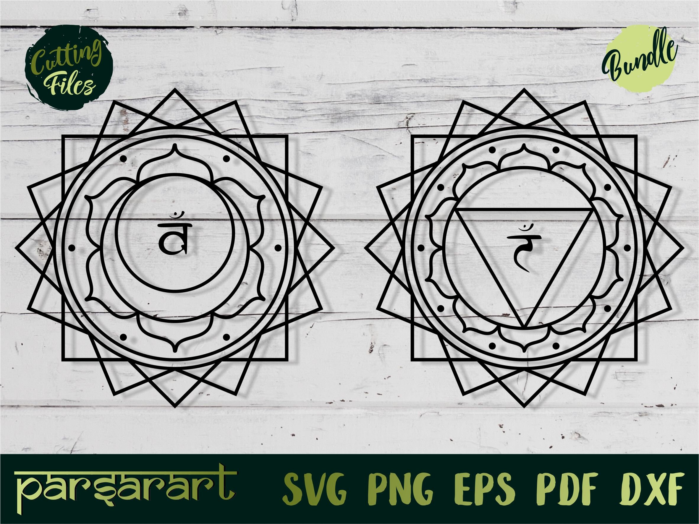 7 Chakras SVG Chakra Symbols SVG Namaste Clipart Yoga SVG - Etsy