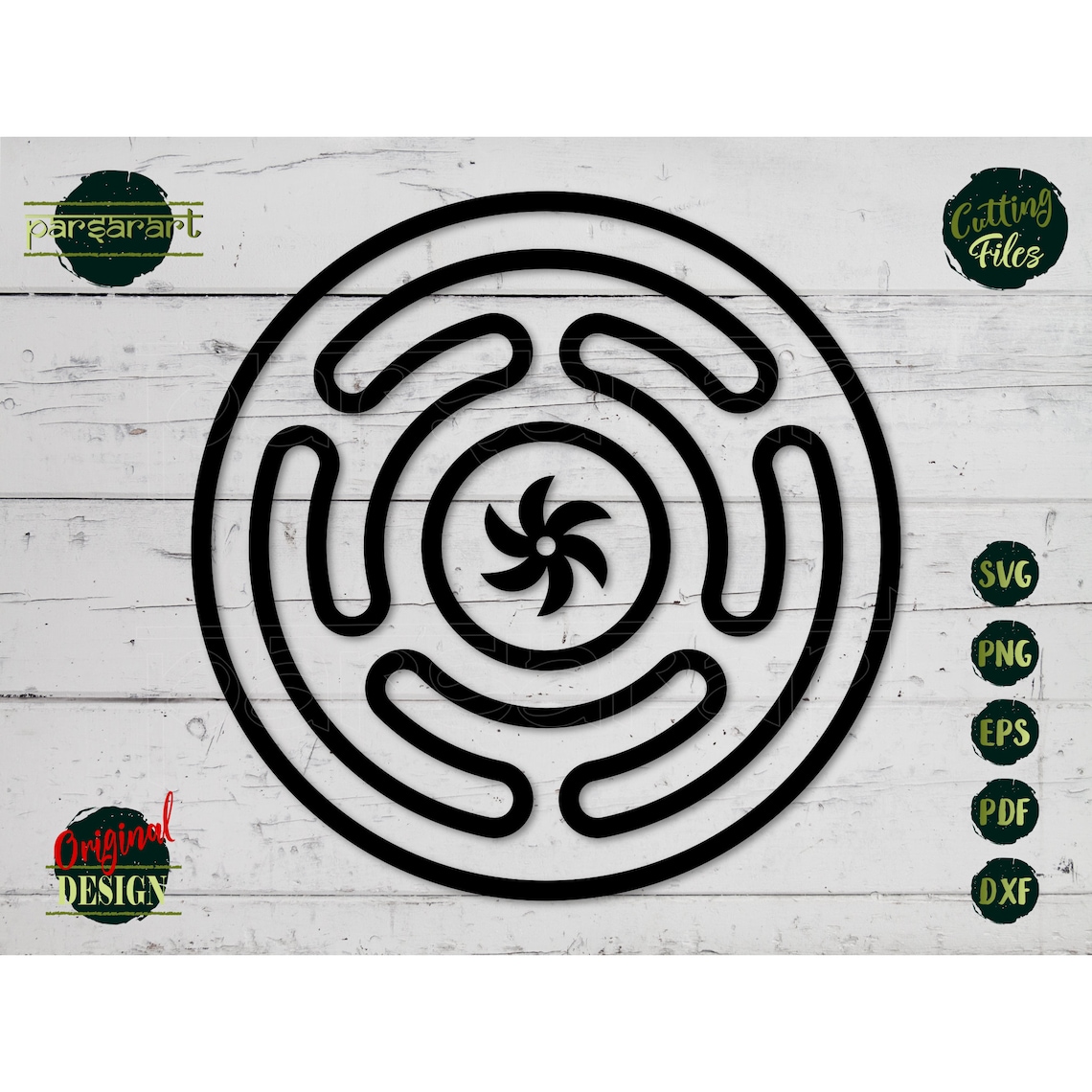Hecate's Wheel SVG, Triple Goddess SVG Wicca Clipart Greek Symbol Moon ...