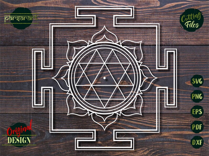 Durga Yantra SVG, Sacred Geometry SVG Chakra SVG Namaste Clipart Yoga ...
