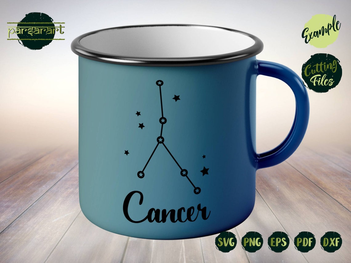 Cancer Zodiac Sign SVG Astrology Symbol SVG Star Sign Clipart - Etsy