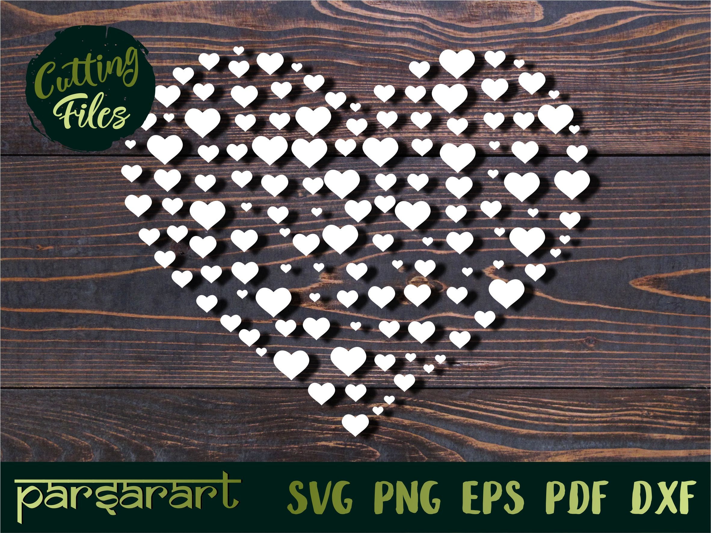 Corazón SVG Corazones SVG Amor SVG Corazón Clipart | Etsy