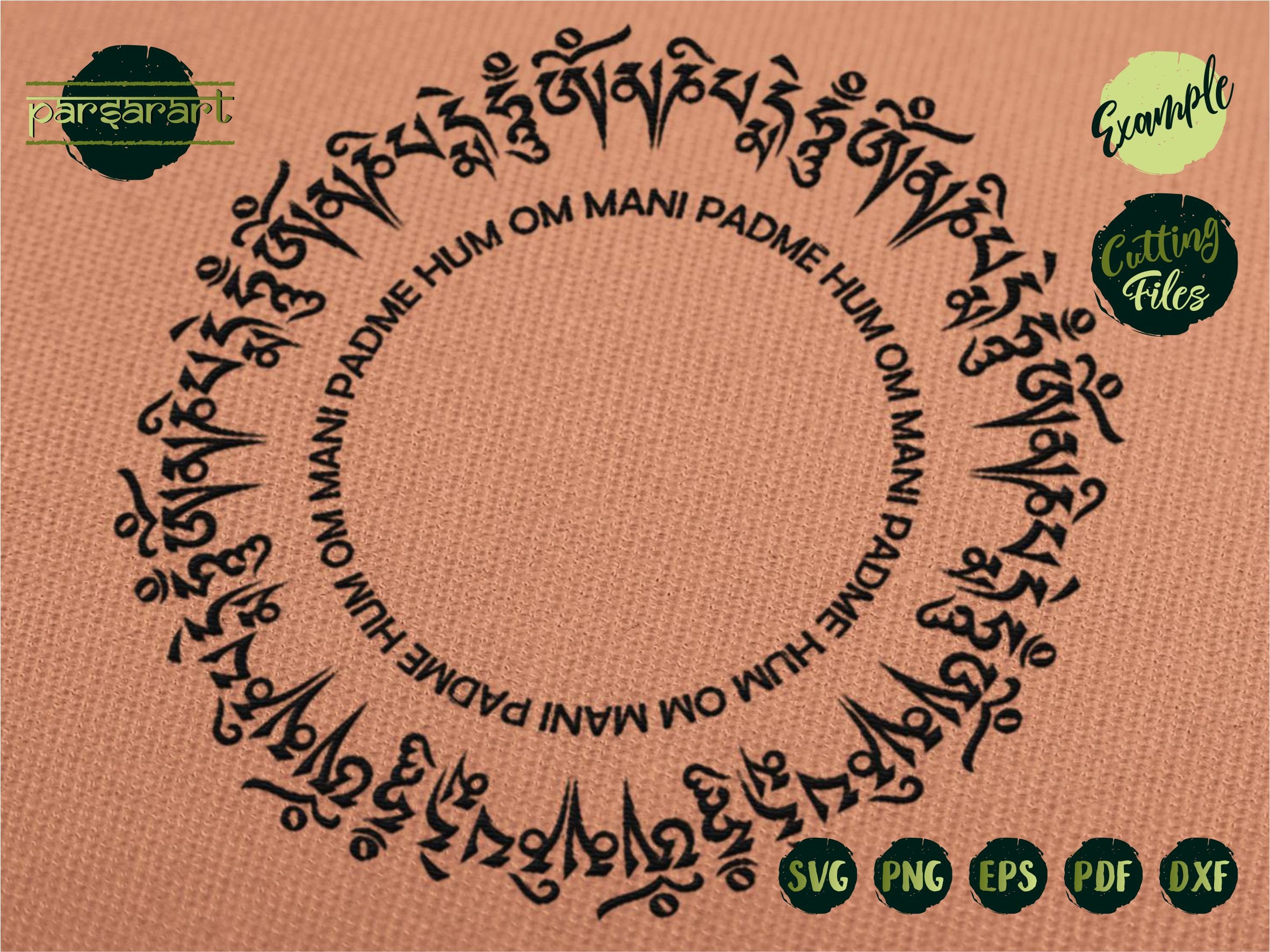 Mantra SVG, Om Mani Padme SVG, Buddhist Clipart, Yoga SVG, Mandala Svg ...