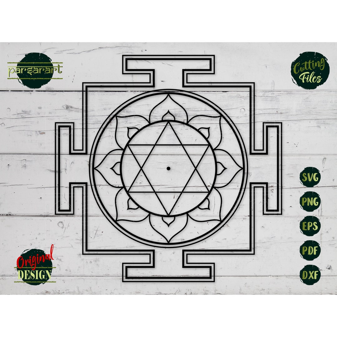 Lakshmi Yantra SVG, Sacred Geometry SVG Chakra SVG Namaste Clipart Yoga ...