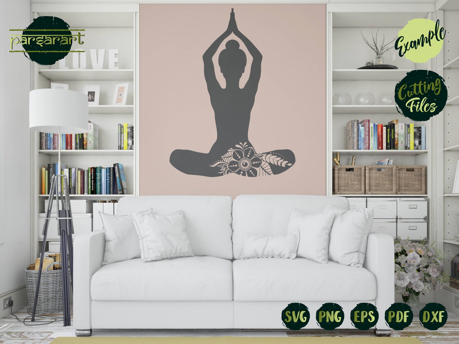 Relaxation SVG, Meditation SVG Yoga SVG Namaste Svg Good Vibes Flower ...