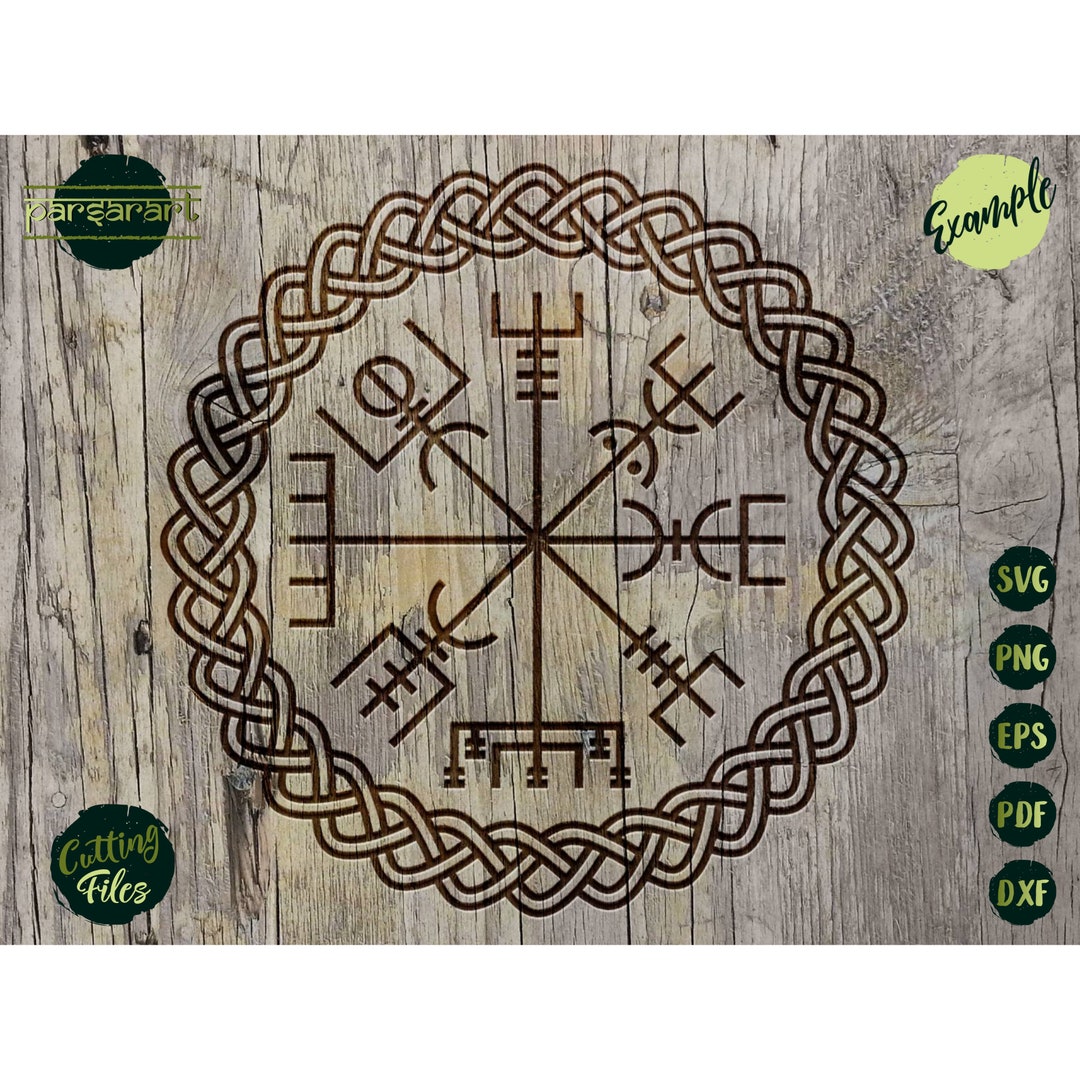 Vegvisir SVG Viking Symbol SVG Nordic Compass Clipart - Etsy