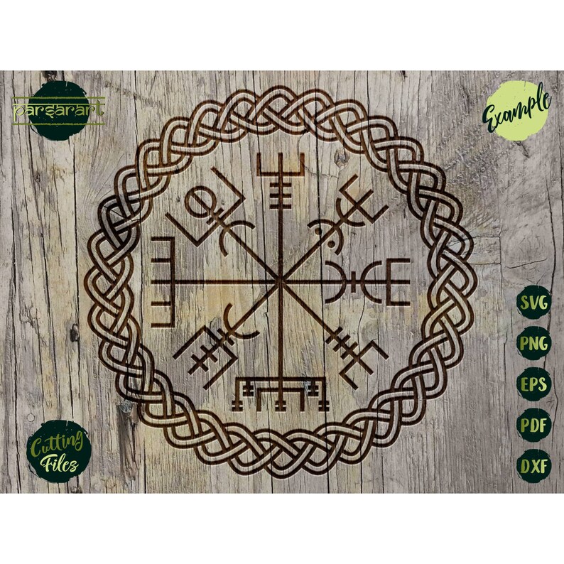 Vegvisir SVG Viking Symbol SVG Nordic Compass Clipart - Etsy
