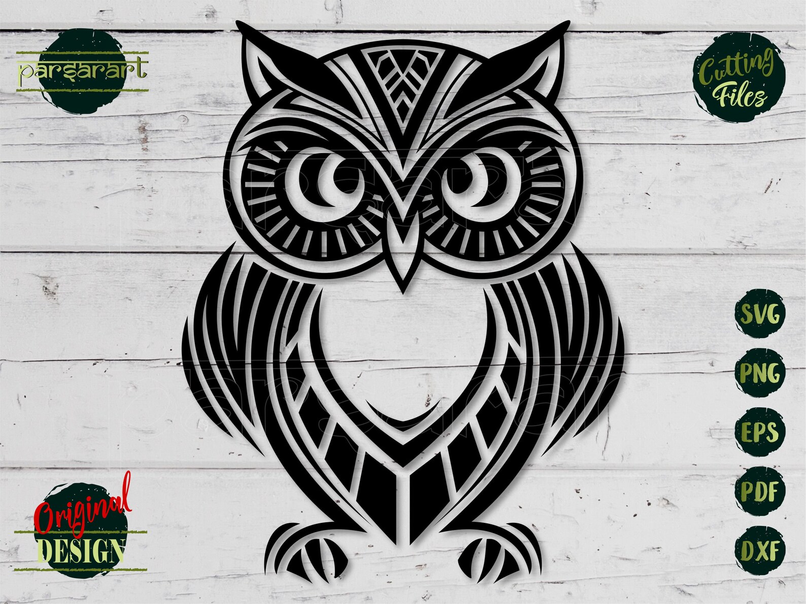 Owl SVG Owl Clipart Bird SVG Animal SVG Tribal Owl Decal - Etsy