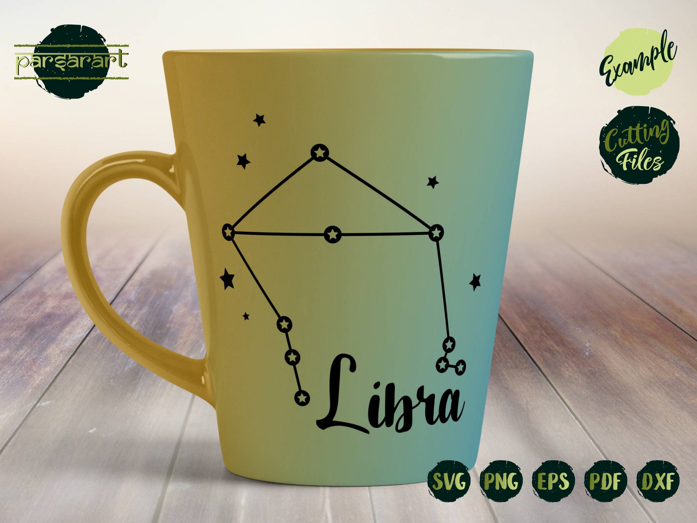 Libra Zodiac Sign SVG Astrology Symbol SVG Star Sign Clipart - Etsy