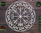 Vegvisir SVG Viking Symbol SVG Nordic Compass Clipart Pagan - Etsy