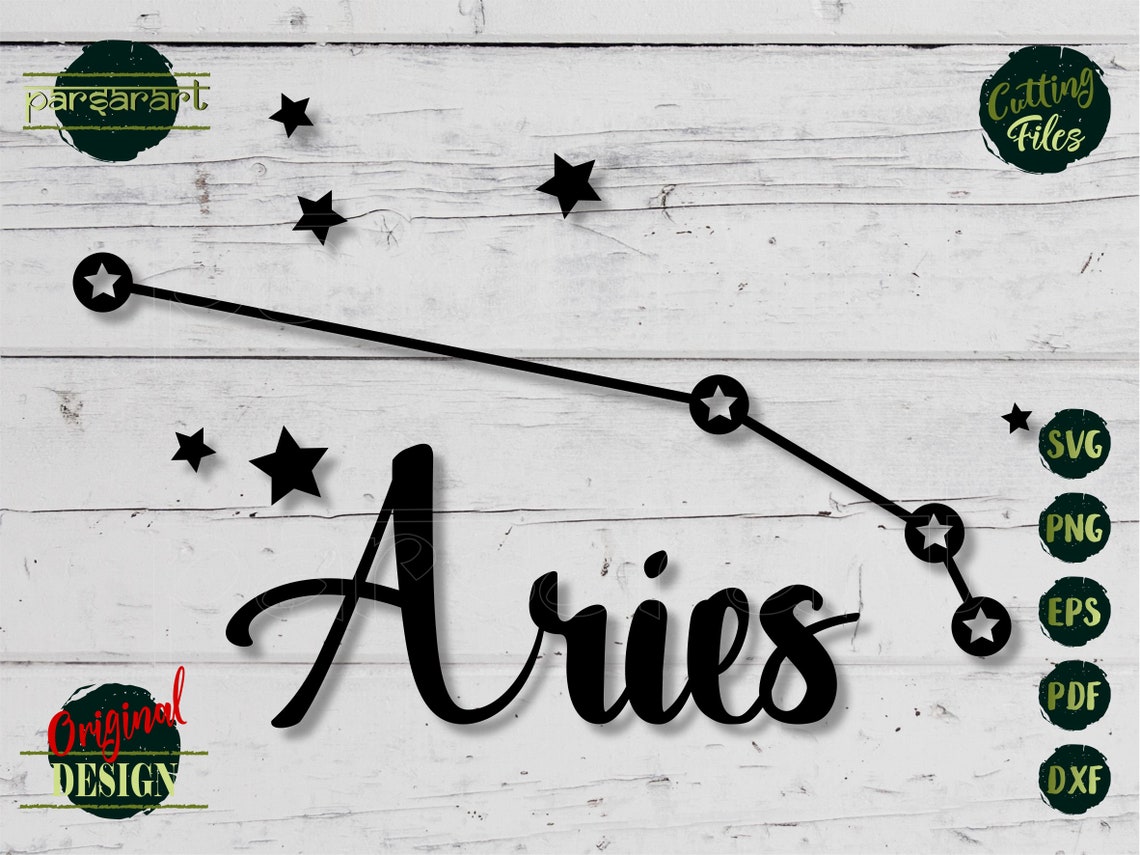 Aries Zodiac Sign SVG Astrology Symbol SVG Star Sign Clipart - Etsy