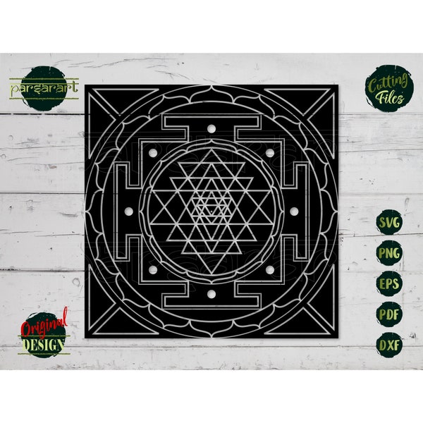 Sri Yantra Stencil - Etsy
