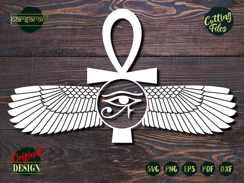 Ankh Cross SVG Pharaonic Wings SVG Egyptian Symbol SVG Eye of - Etsy
