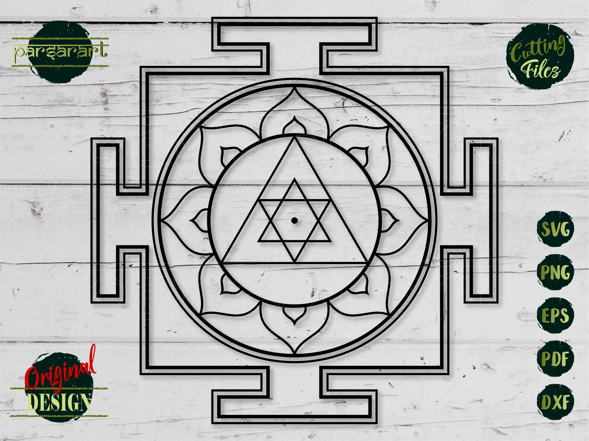 Ganesha Yantra SVG Sacred Geometry SVG Chakra SVG Namaste - Etsy