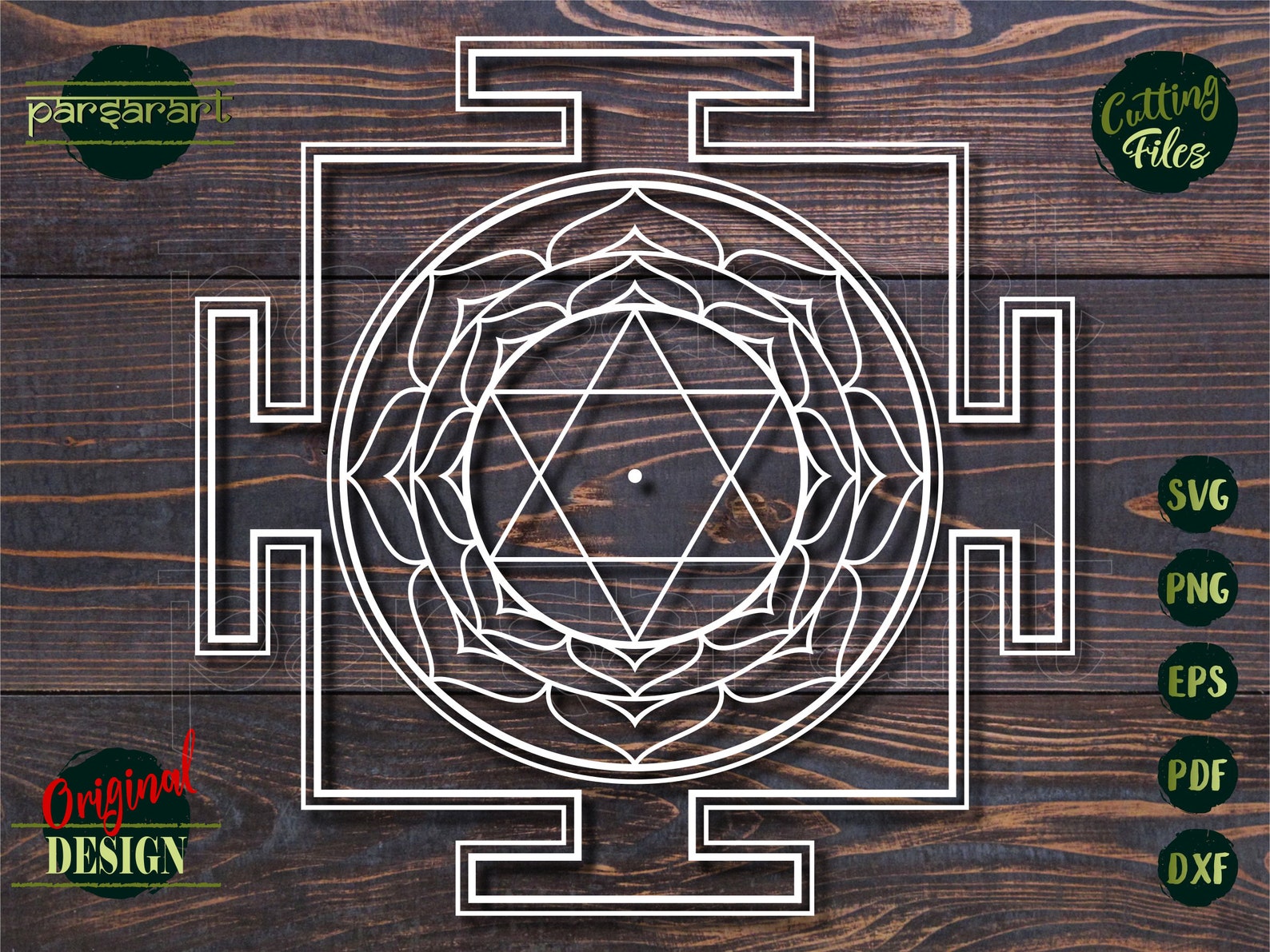 Bhuvaneshwari Yantra SVG, Sacred Geometry SVG Chakra SVG Namaste Vector ...
