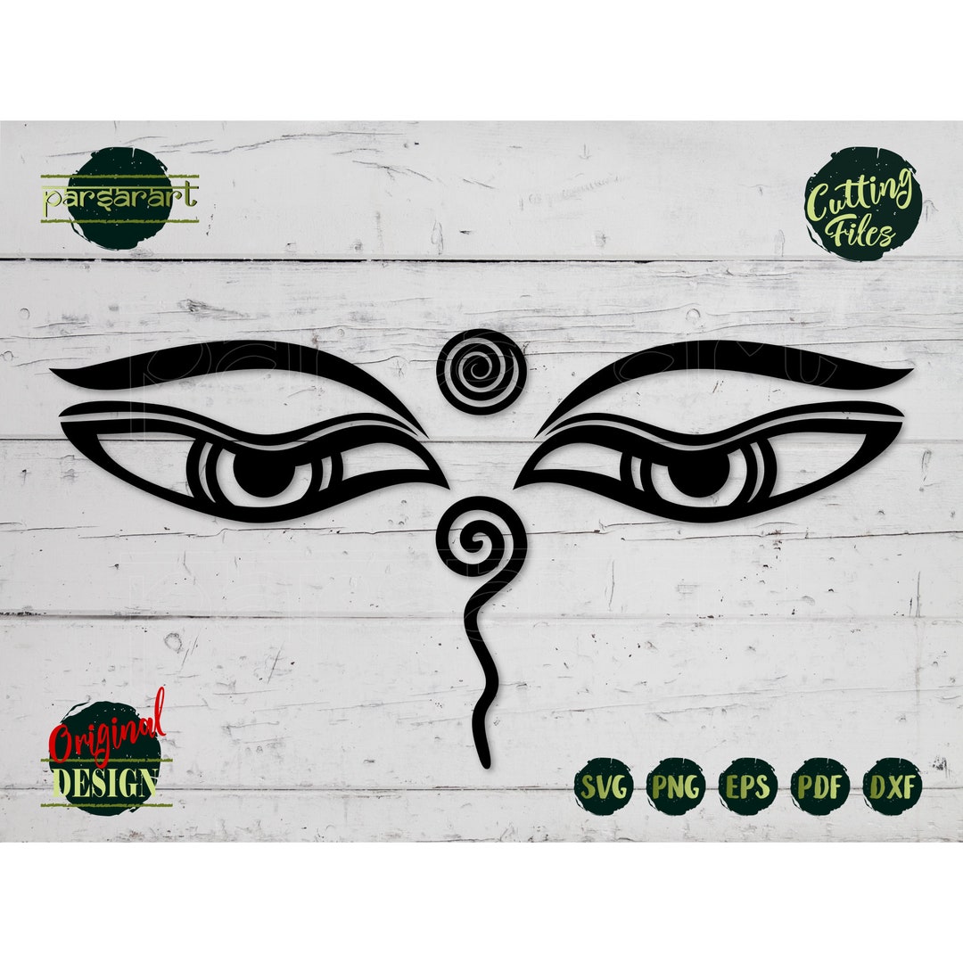 Buddha Eyes SVG, Buddhist Symbol SVG, Buddha Clipart, Yoga SVG, Namaste ...