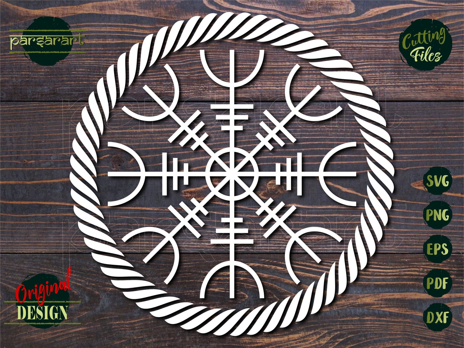 Helm of Awe SVG Viking Symbol SVG Nordic Compass Clipart | Etsy