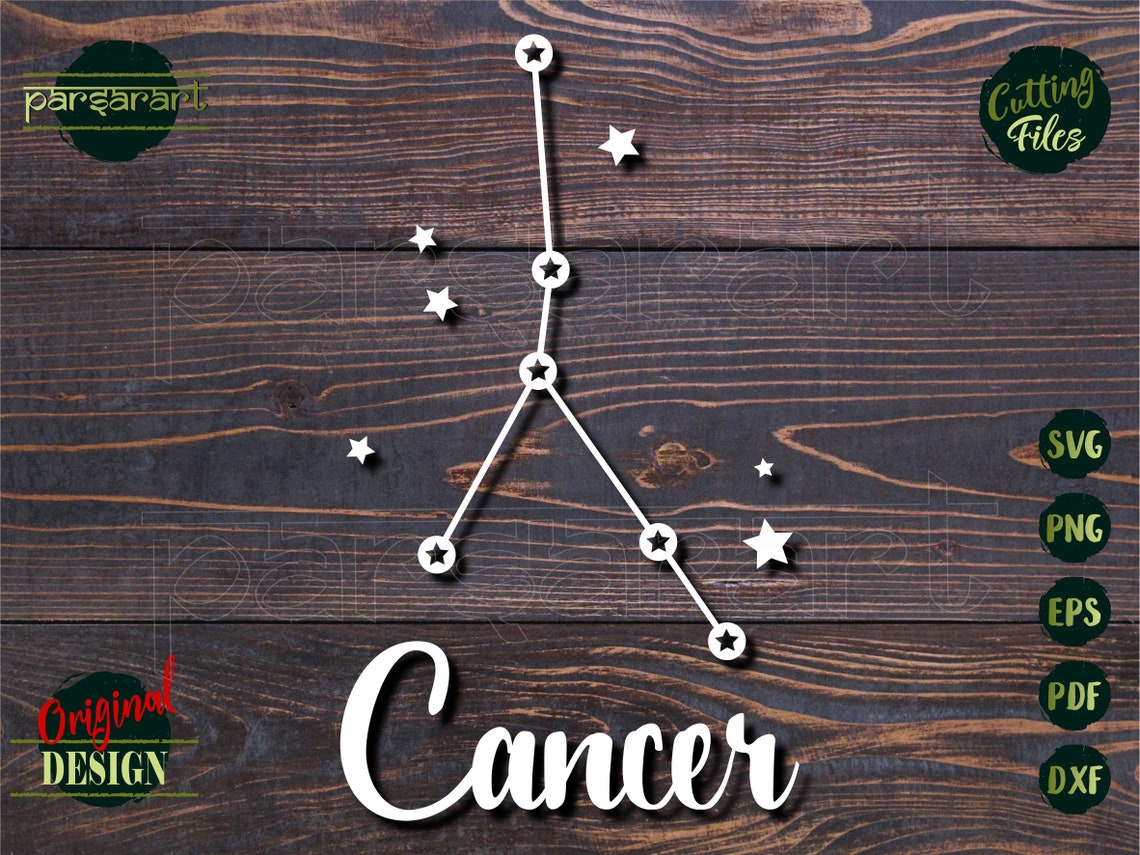 Cancer Zodiac Sign SVG Astrology Symbol SVG Star Sign Clipart - Etsy