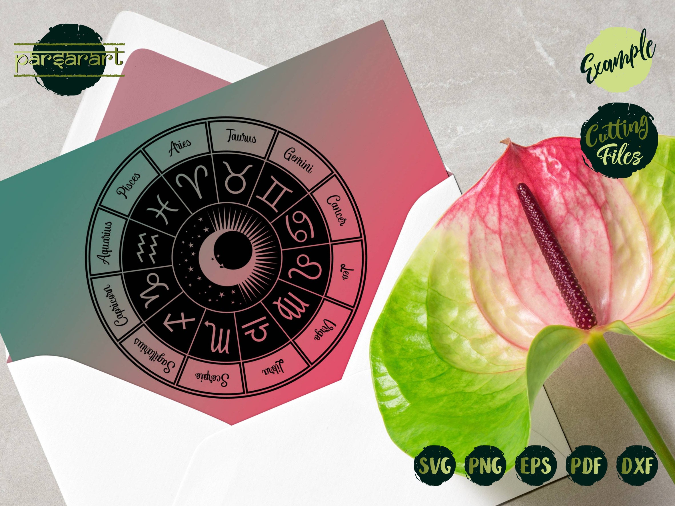 Zodiac Signs SVG Astrology Symbols SVG Star Sign Clipart Sun - Etsy